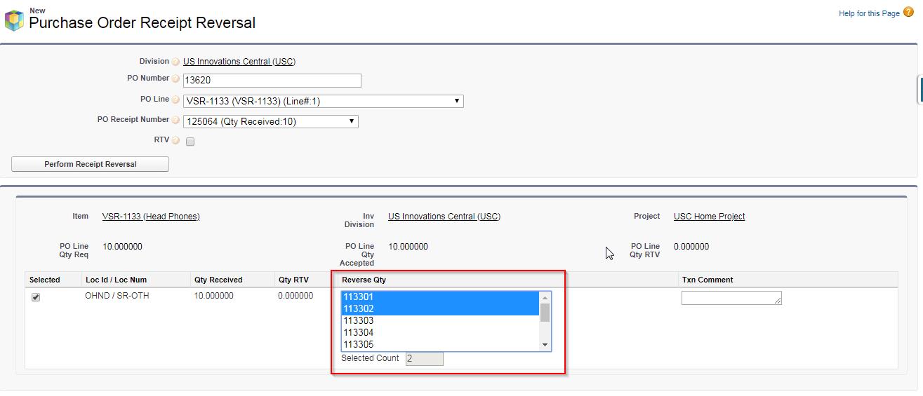 Using and Processing Serialized Items