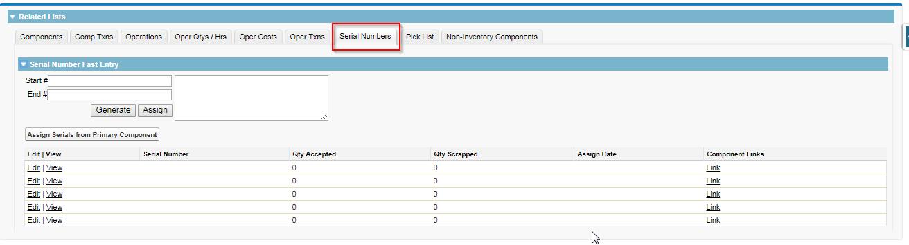 Using and Processing Serialized Items